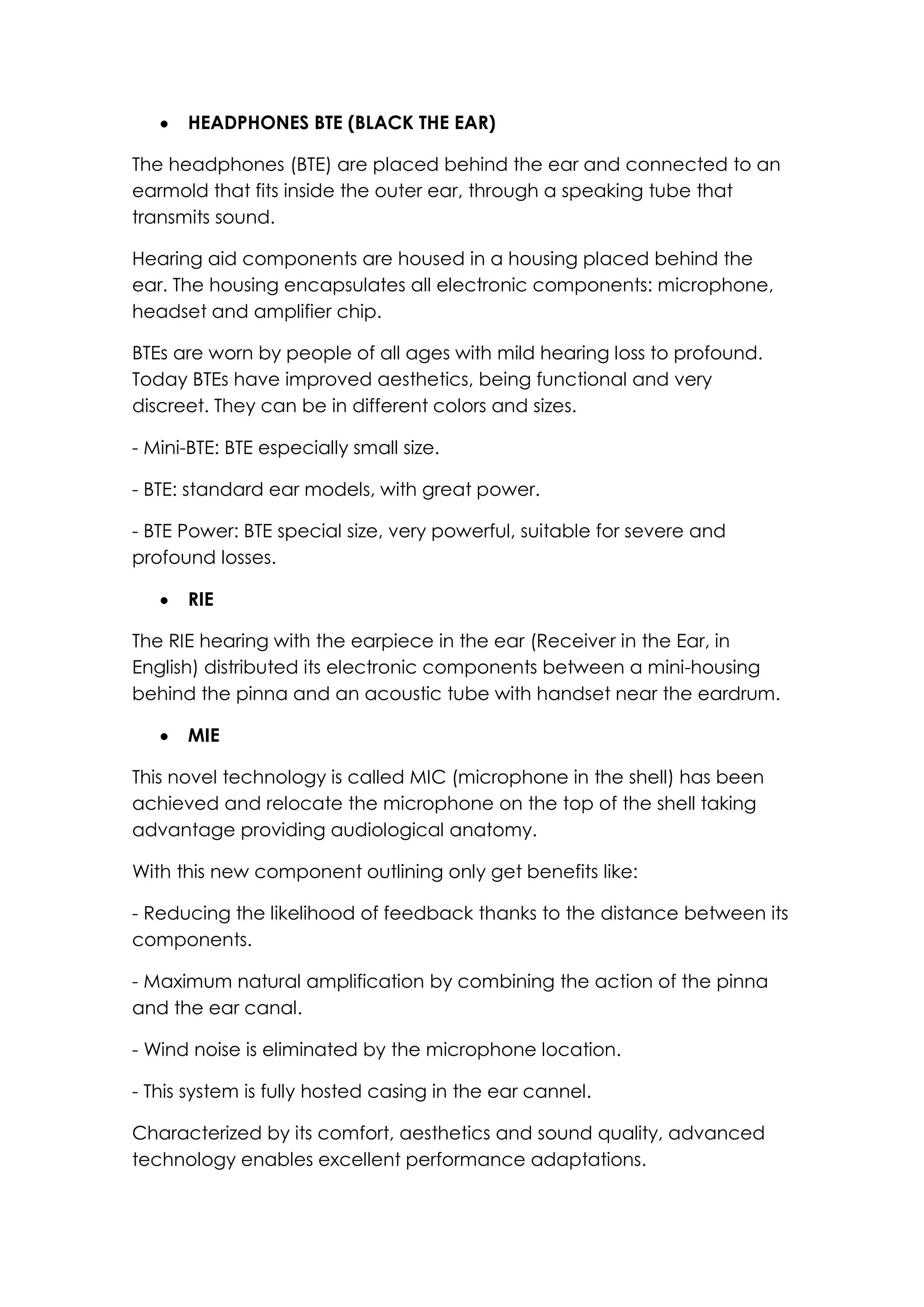 Headphones bte | PDF