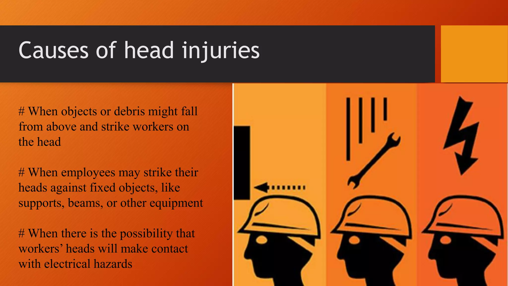 Head protection in construction site | PPTX