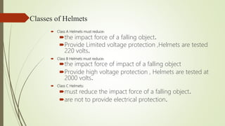 Head protection in construction site | PPTX