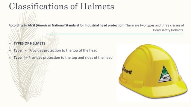 Head protection in construction site | PPTX