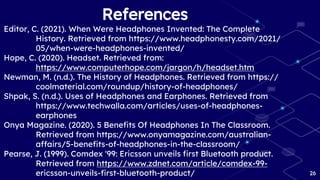 Headset_History_and_Usage | PPTX
