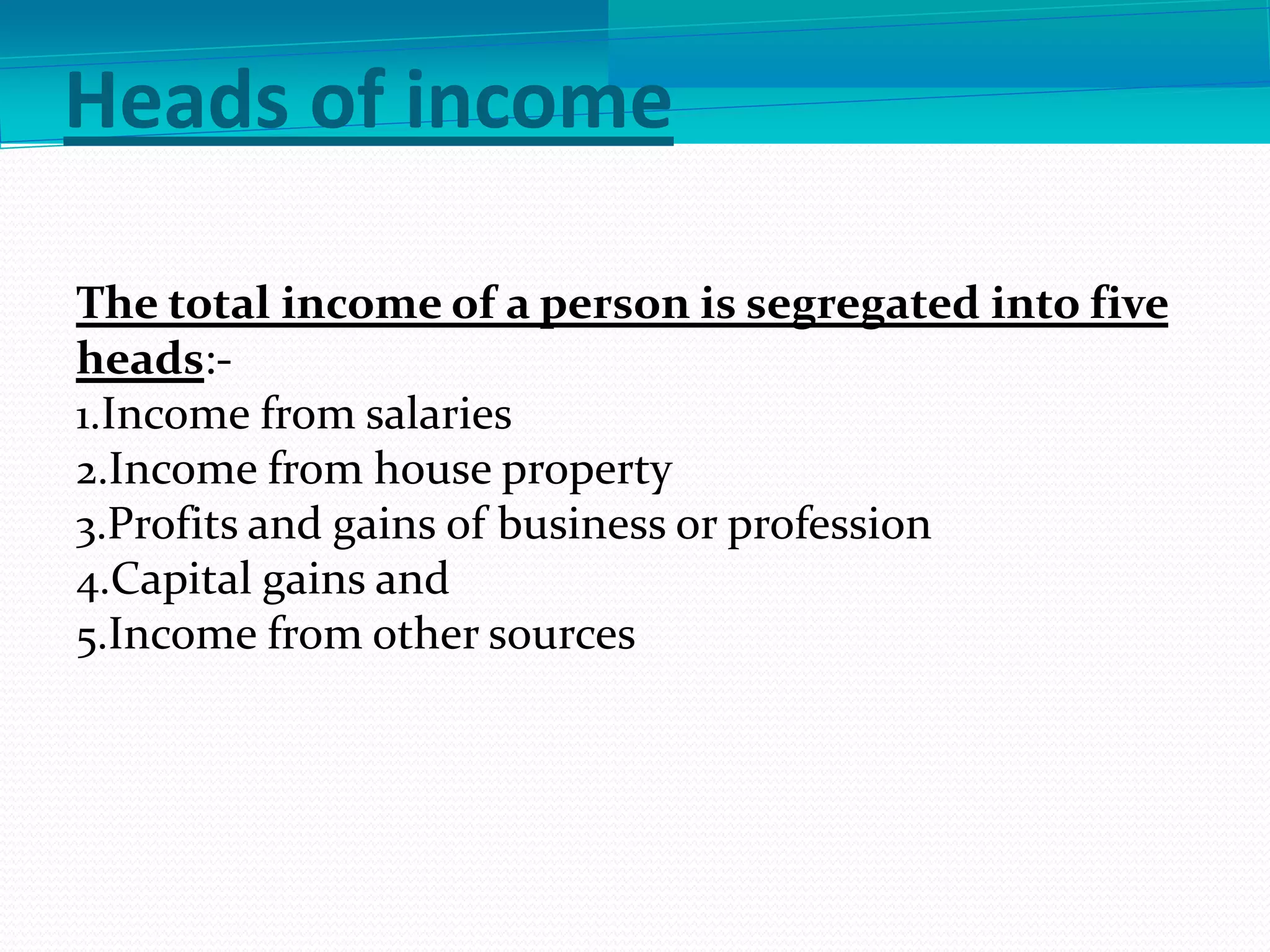 Heads of income by rajashree j jawale | PPTX