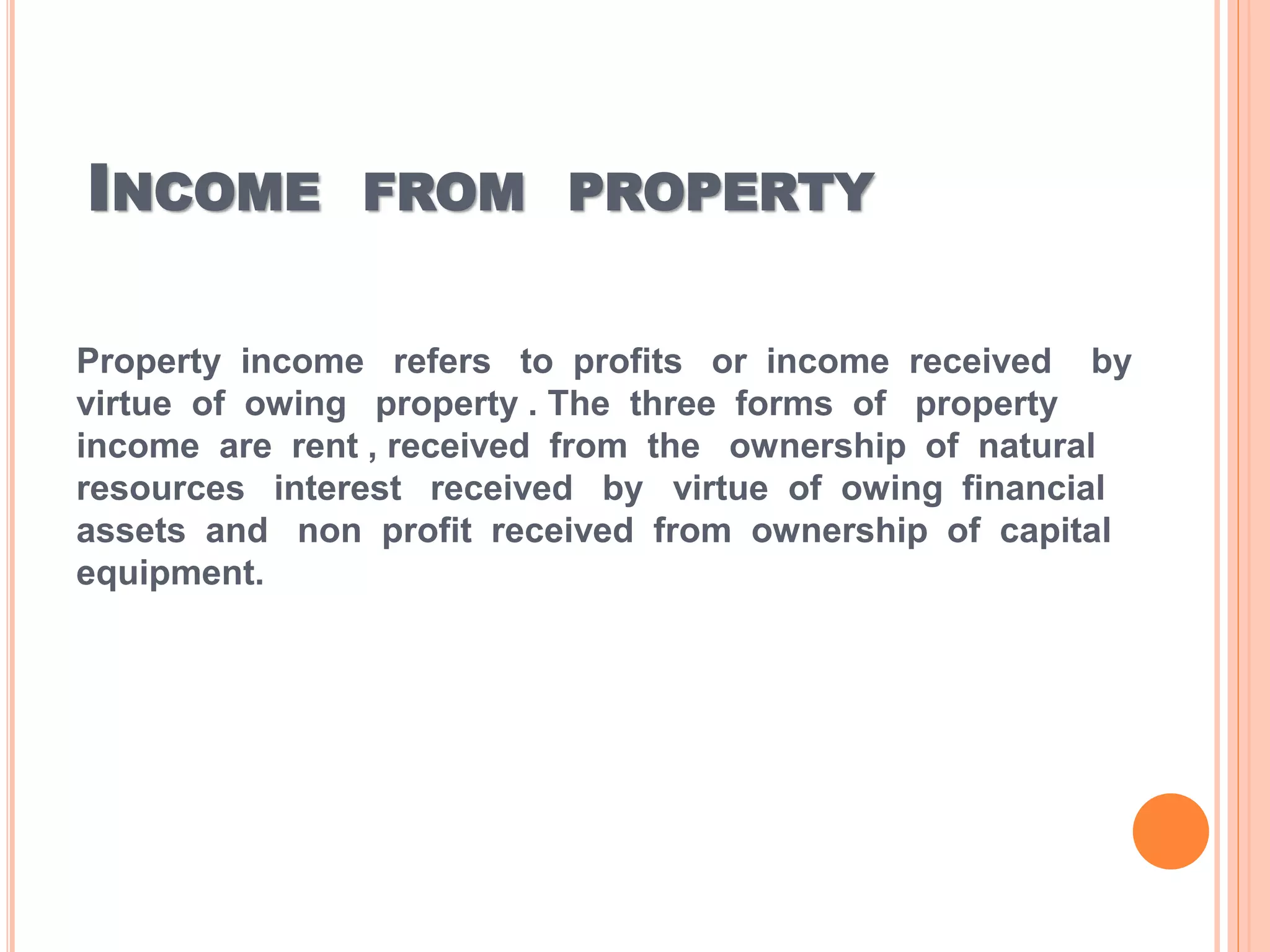 Heads of income | PPTX