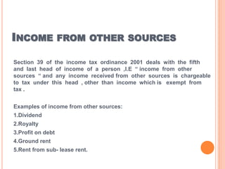 Heads of income | PPTX