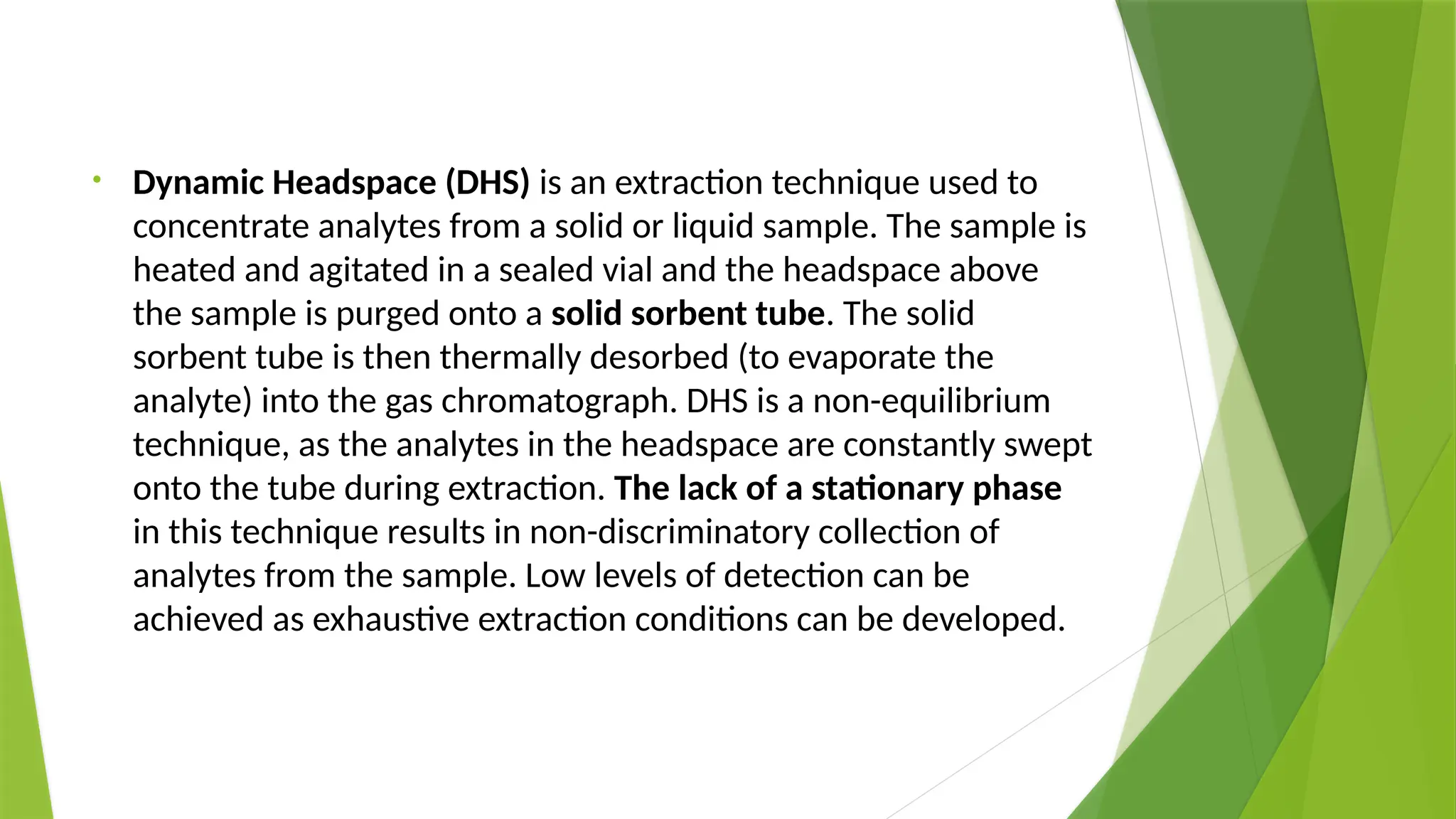 Head Space Sampling In Gas Chromatography Pptx