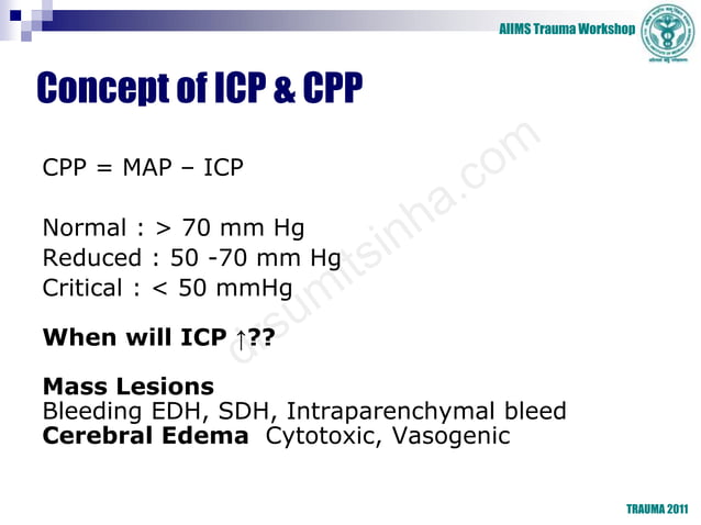 Head and Spine trauma traumacon 2011.ppt