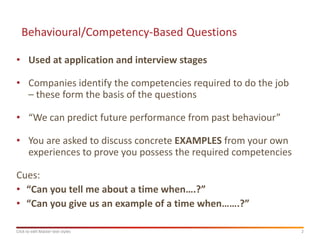 Head start behaviouralquestions | PPT