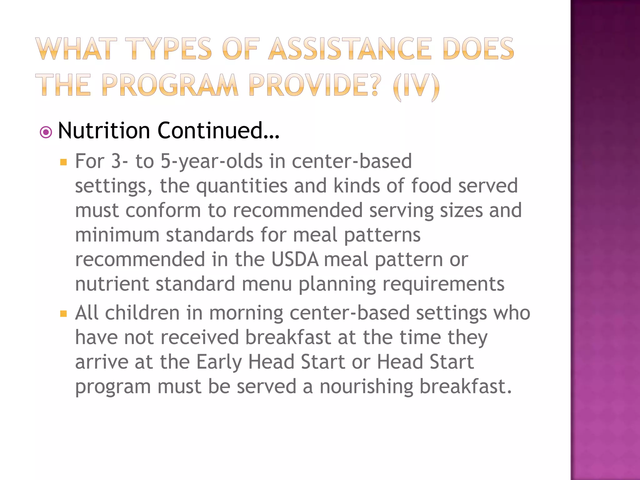 Head Start Program | PPTX