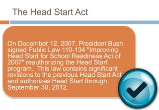 Head Start Program Governance Training 101 | PPTX