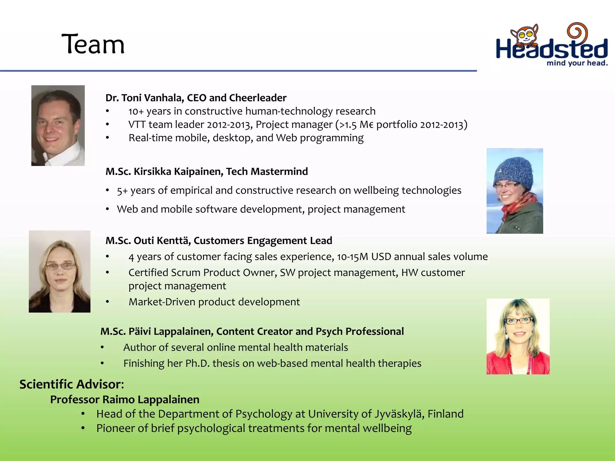 Headsted Pitch Deck - Jan 2014 | PPT