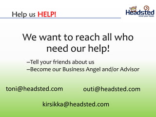 Headsted Pitch Deck - Jan 2014 | PDF