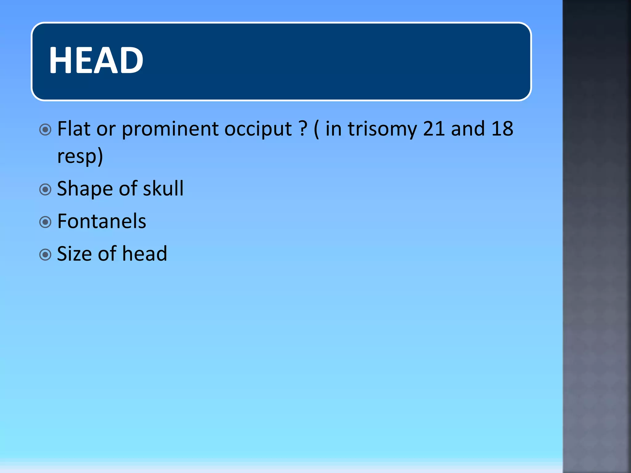 Head to foot examination in Paediatrics | PPTX