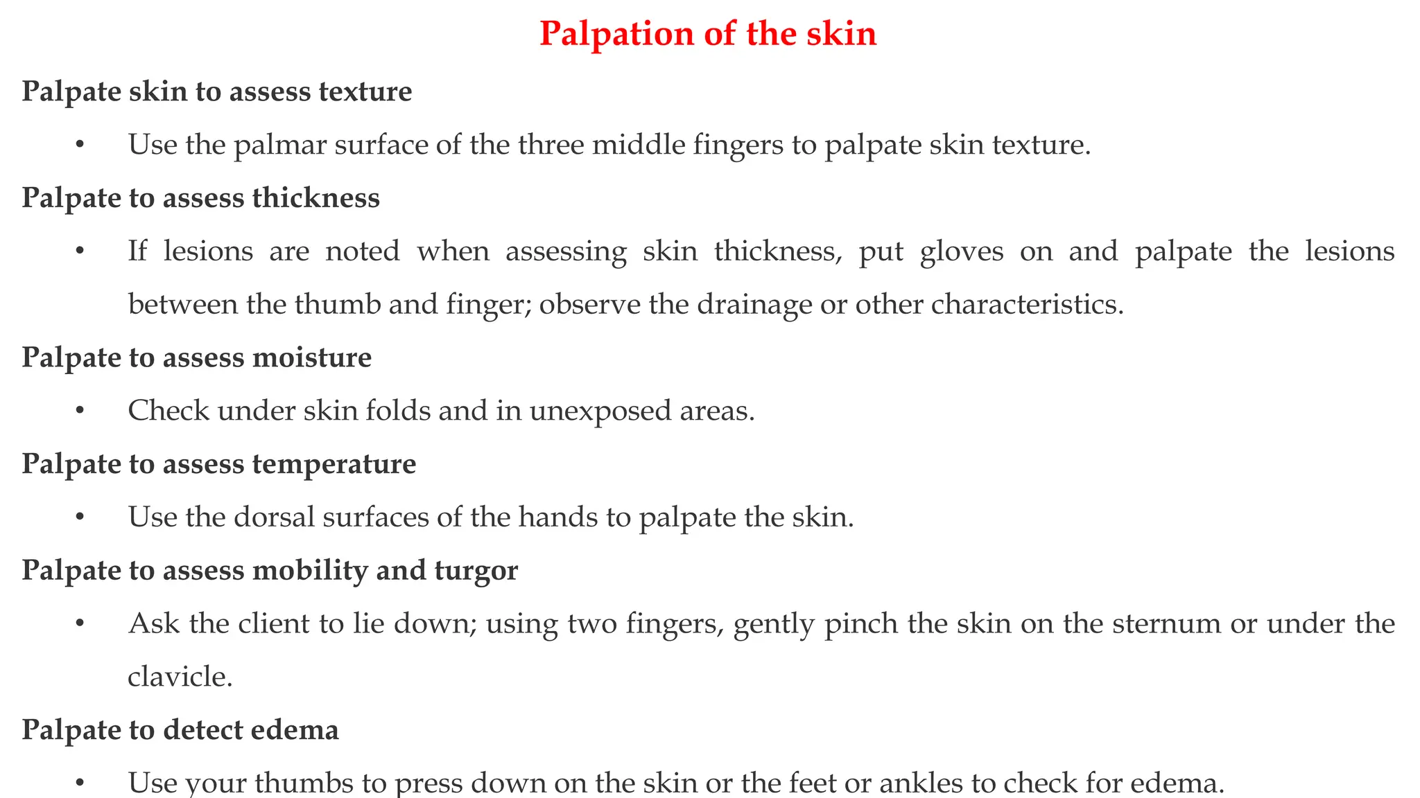 Head to Toe Assessment with Examinations | PDF