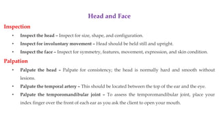 Head to Toe Assessment with Examinations | PDF