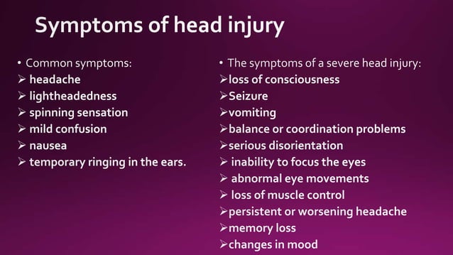 Head trauma | PPTX