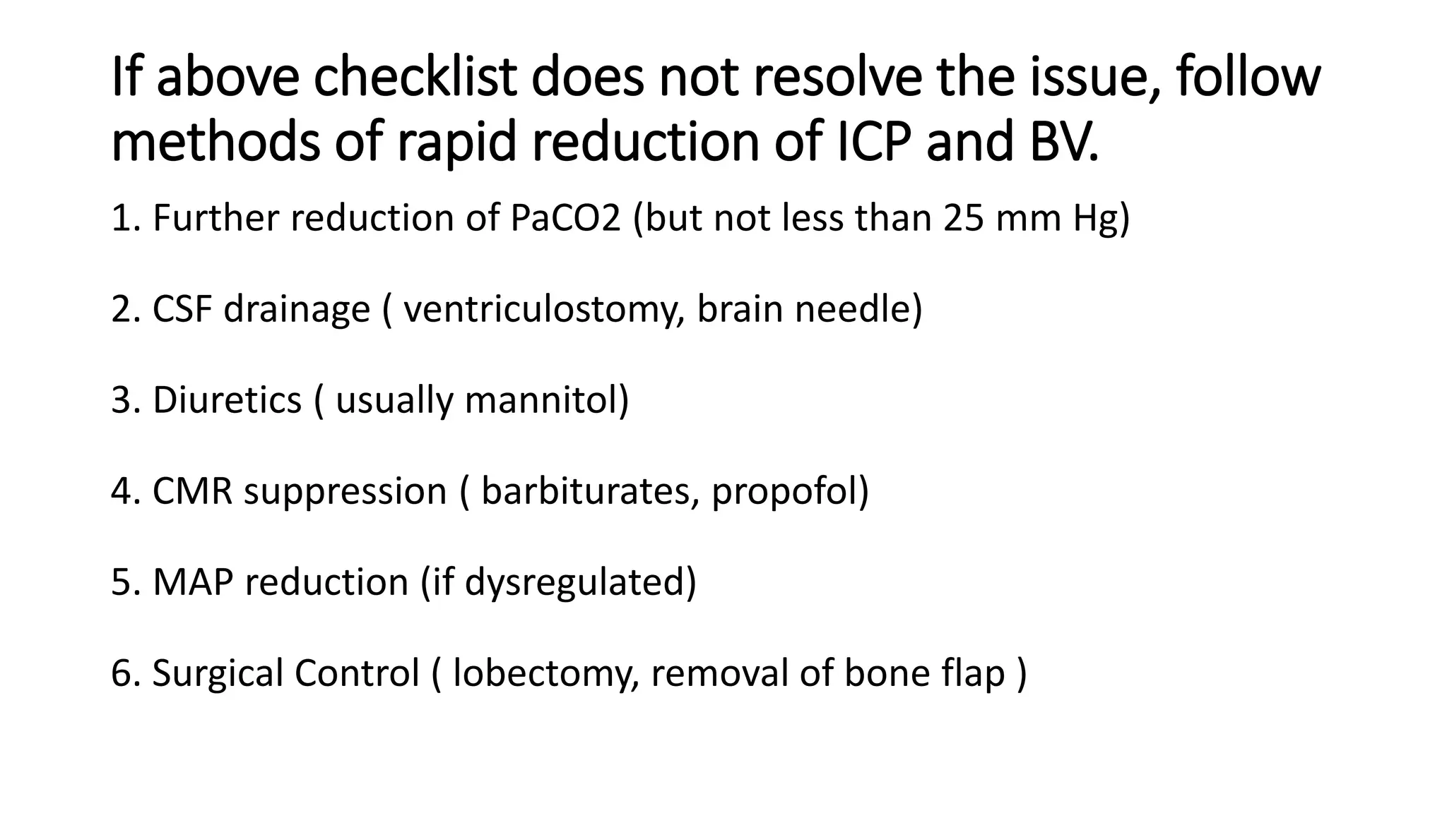 Anesthetic management of head trauma patients in OT & ICU | PPT