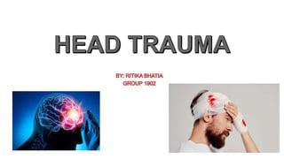 HEAD TRAUMA.pptx neurology medicine presentation | PPTX