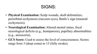 HEAD TRAUMA.pptx neurology medicine presentation | PPTX