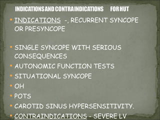 Head up tilt table test .kiransotang | PPT