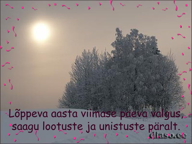 Head vana aasta lõppu sinililled | PPT