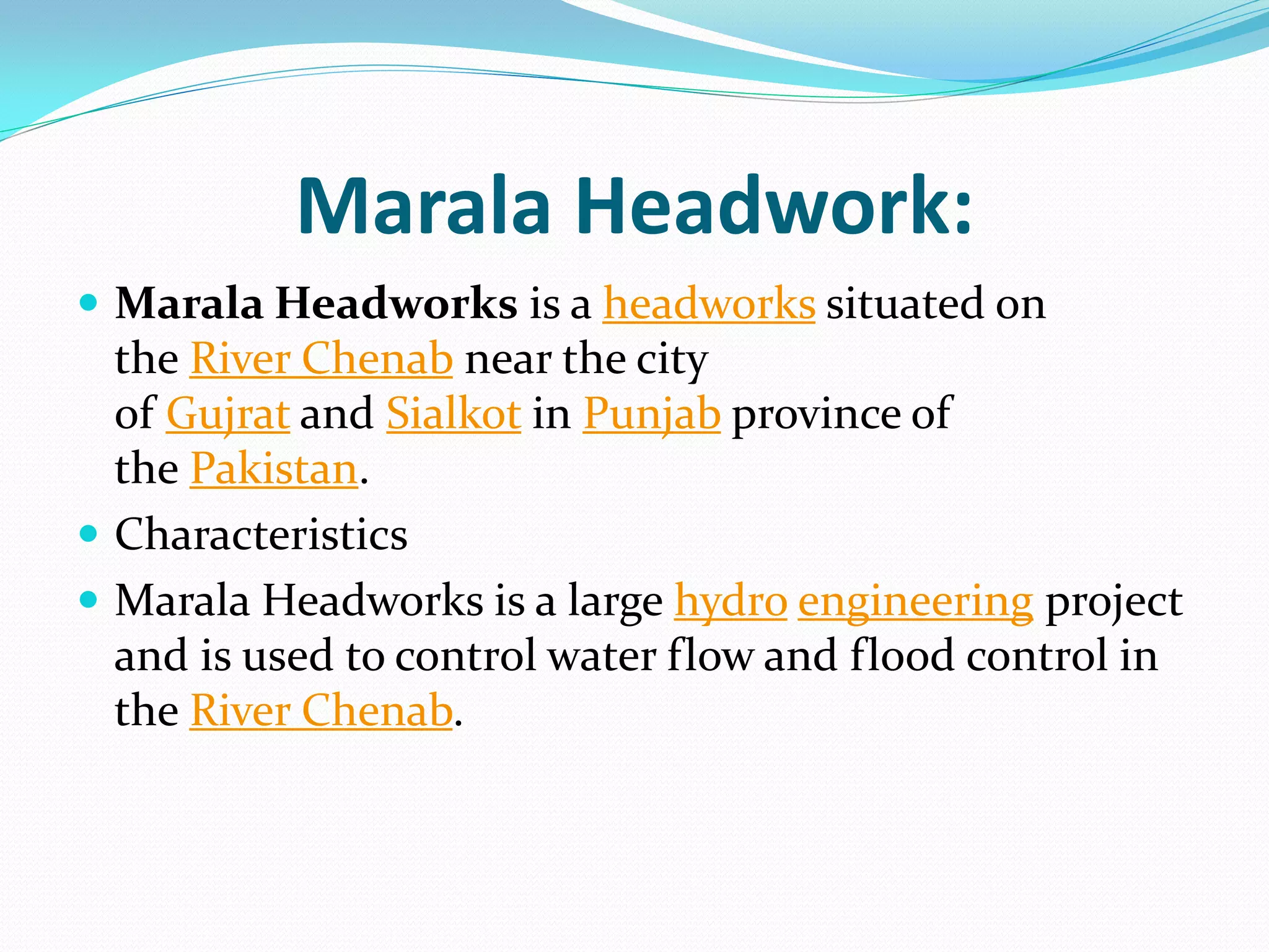 Headworks and barrages in pakistan | PDF