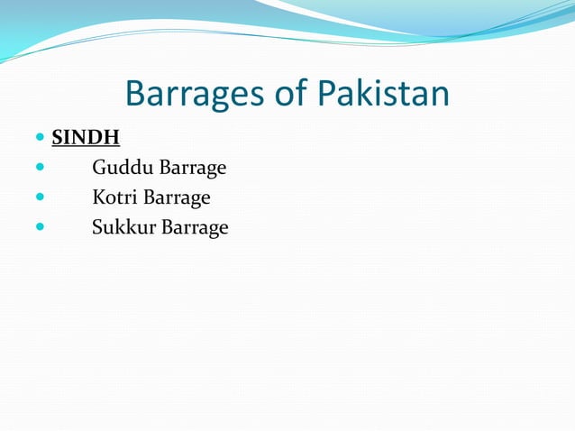 Headworks and barrages in pakistan | PDF | Geography | Science
