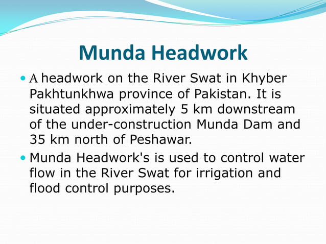 Headworks and barrages in pakistan | PDF | Geography | Science