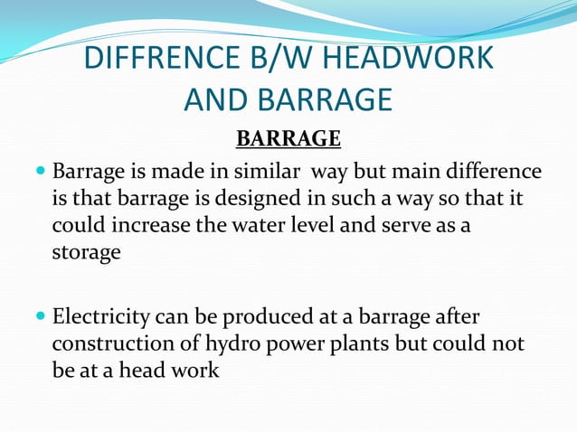 Headworks and barrages in pakistan | PPT