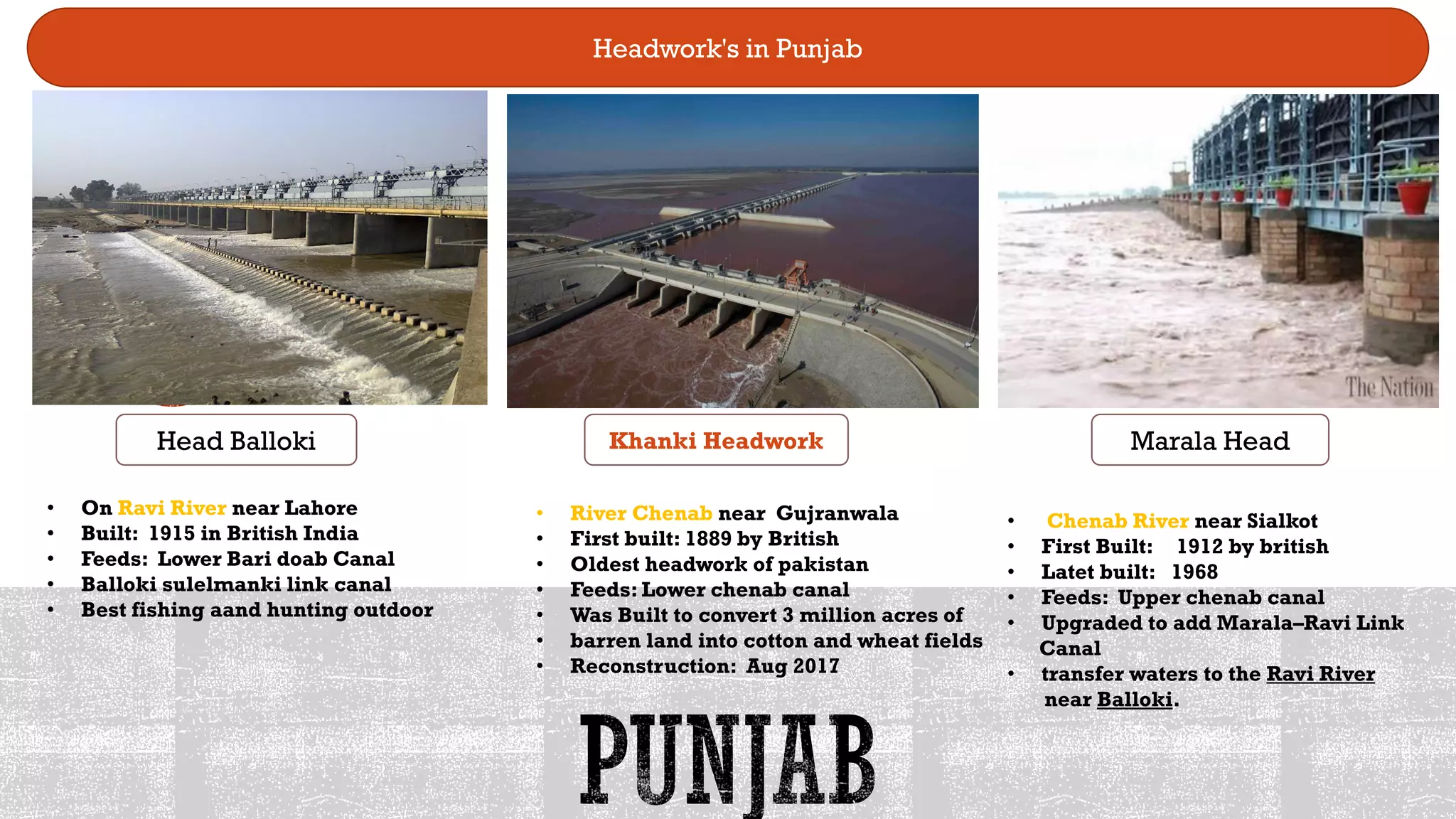 Headworks and barrages in pakistan | PDF
