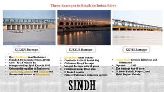 Headworks and barrages in pakistan | PDF