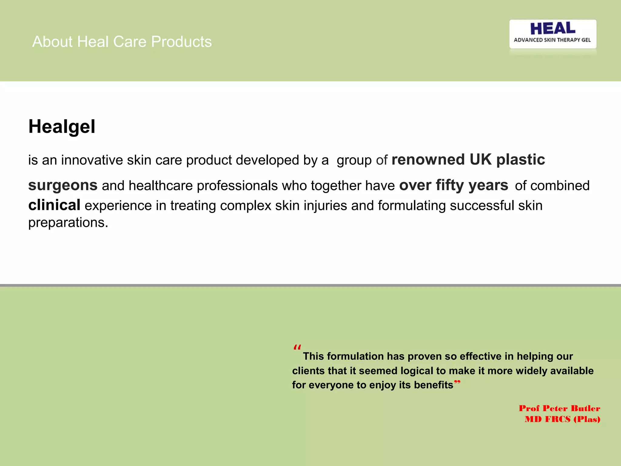 Heal gel presentation | PDF
