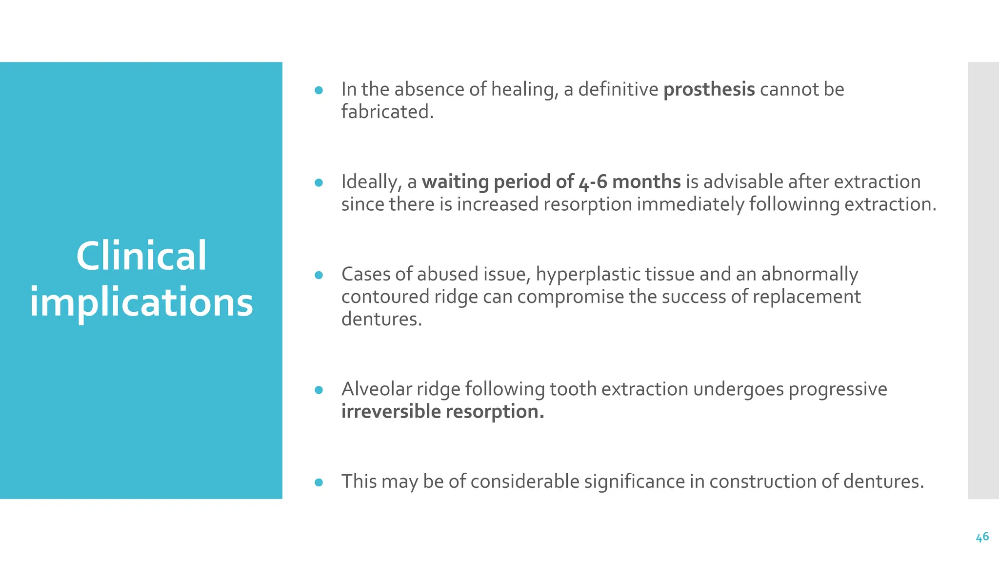healing of extraction socket power point presentation | PPTX