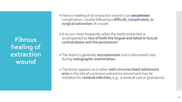 healing of extraction socket power point presentation | PPTX | Dental ...