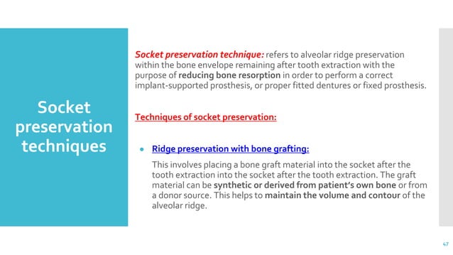 healing of extraction socket power point presentation | PPTX | Dental ...