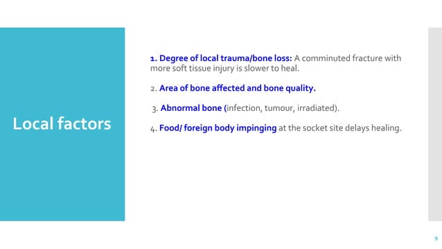 healing of extraction socket power point presentation | PPT