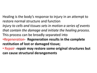 Healing and repair | PPTX