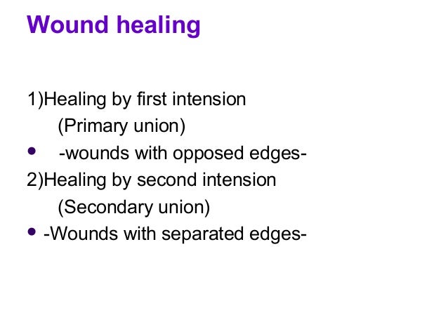 Healing and repair