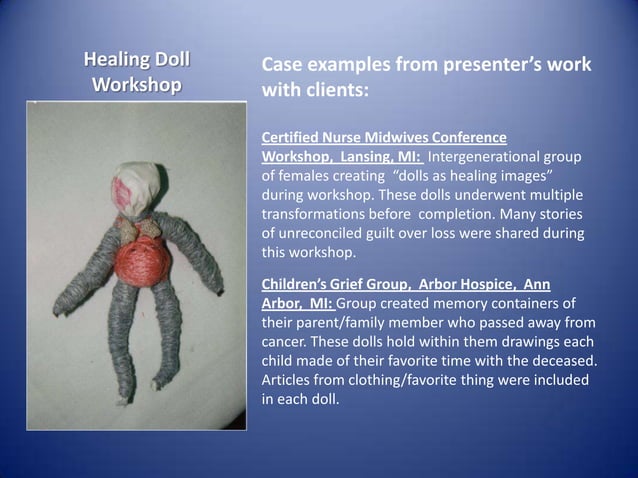 Healing Dolls as therapeutic Art Therapy intervention | PPTX