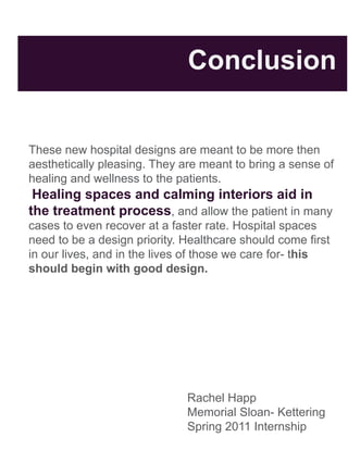 White Paper, "Healing Environments in Health Care" | PDF