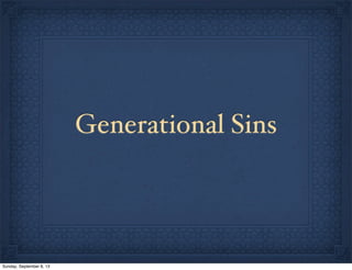 Healing from Generational Sins | PDF