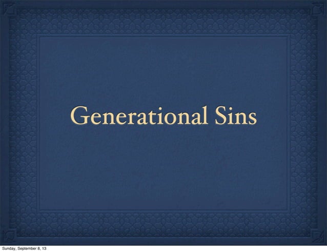 Healing from Generational Sins | PDF