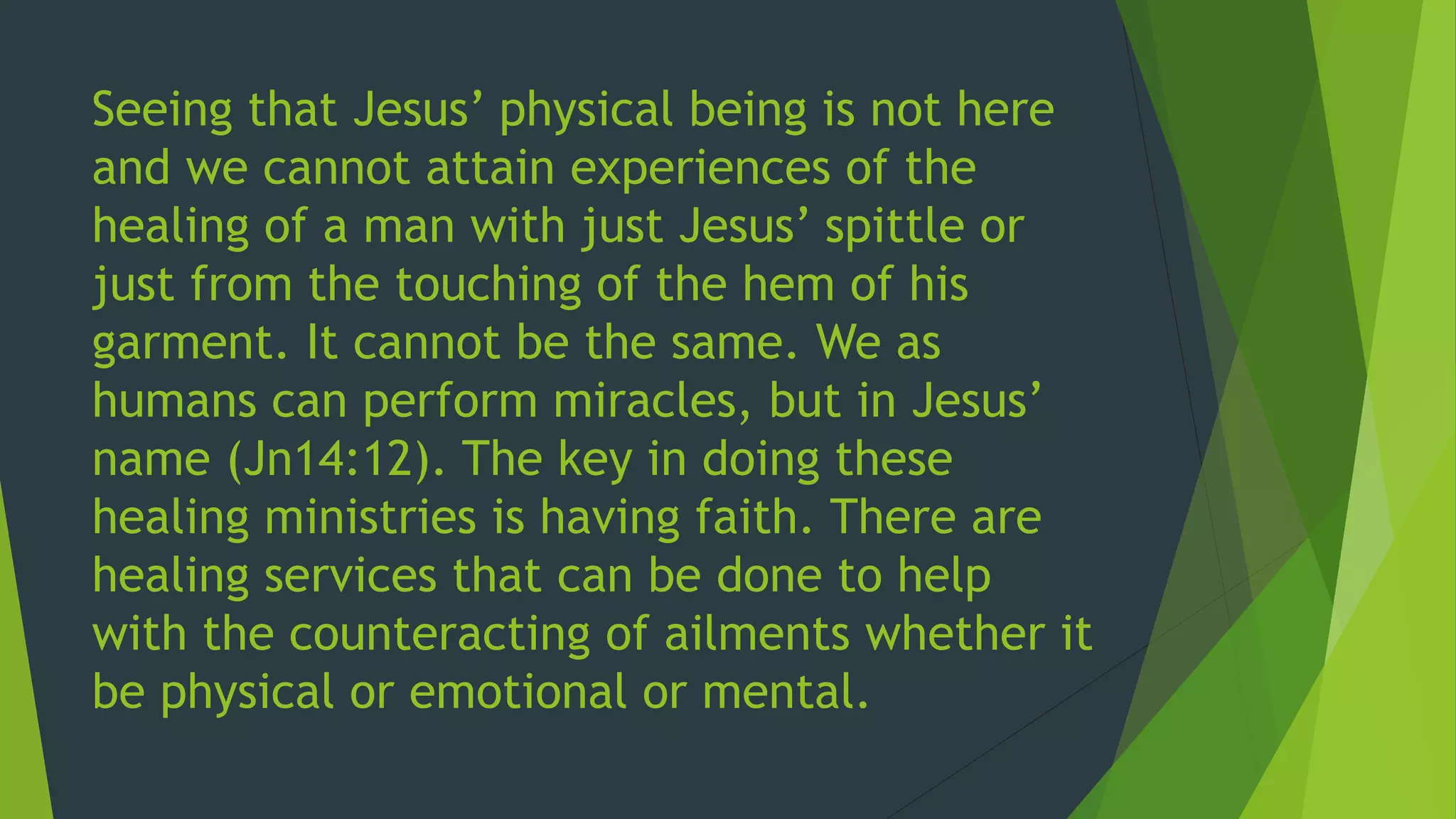 Healing miracles vs Modern Miracles Ministries | PPTX