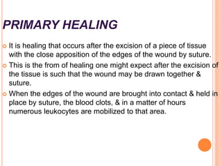 Healing of biopsy wound. | PPTX