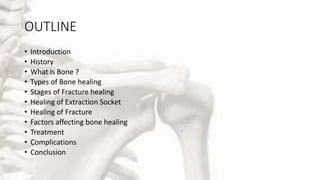 Healing of Bone - Dr. Shweta Yadav - Oral and Maxillofacial Surgery | PPTX