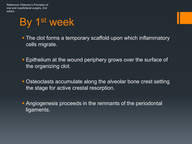 Healing of extraction wound | PPTX | Dental Health | Diseases and ...
