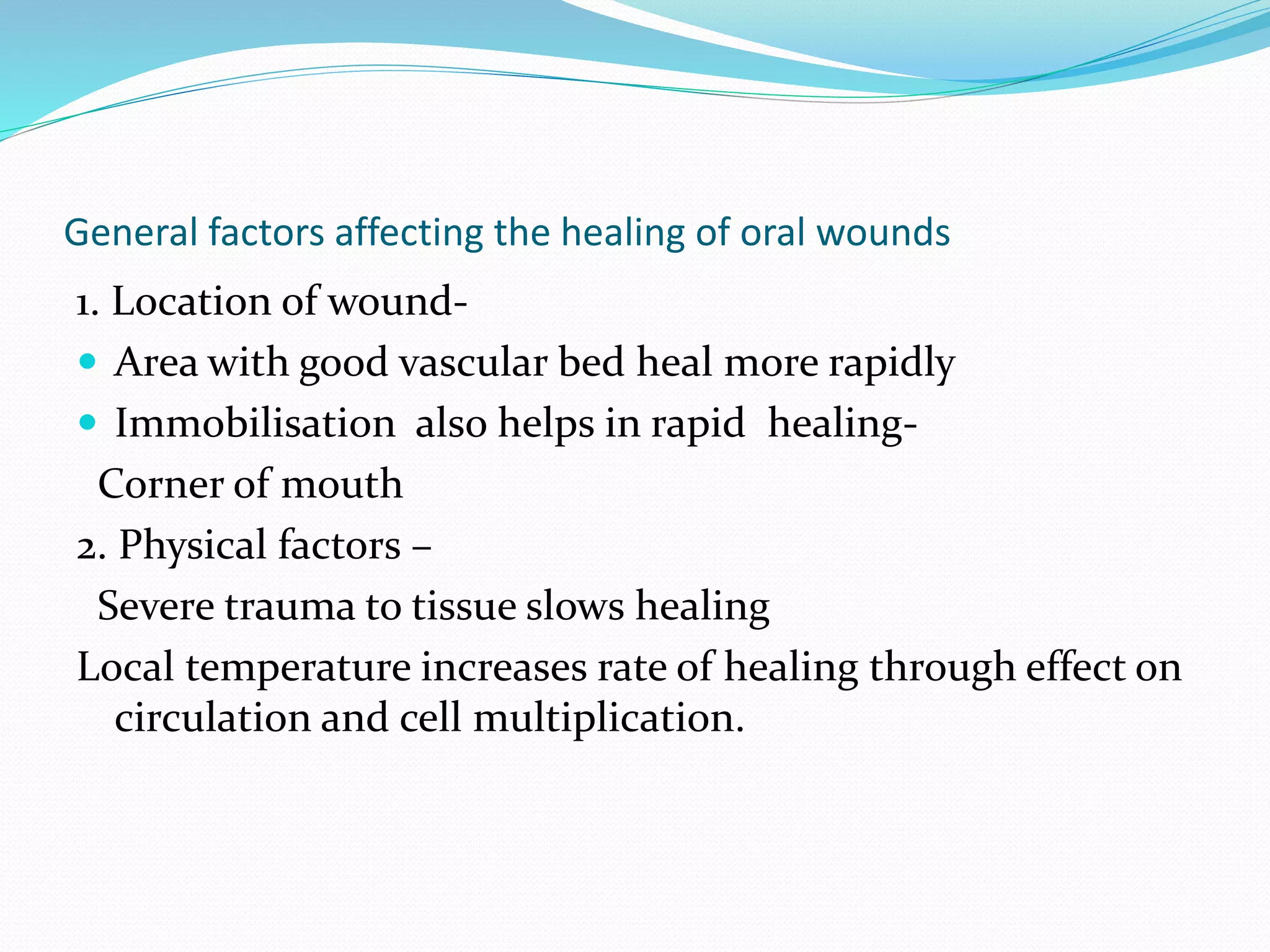 Healing of oral wounds | PPTX