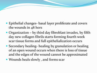 Healing of oral wounds | PPTX