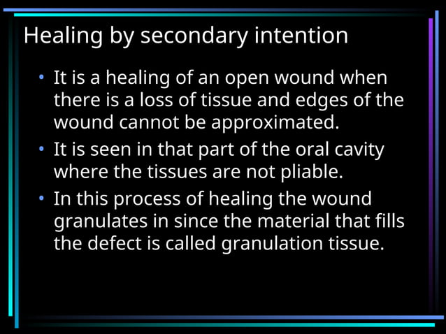 Healing of oral wounds modified in oral cavity | PPT