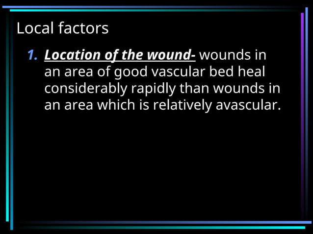 Healing of oral wounds modified in oral cavity | PPT