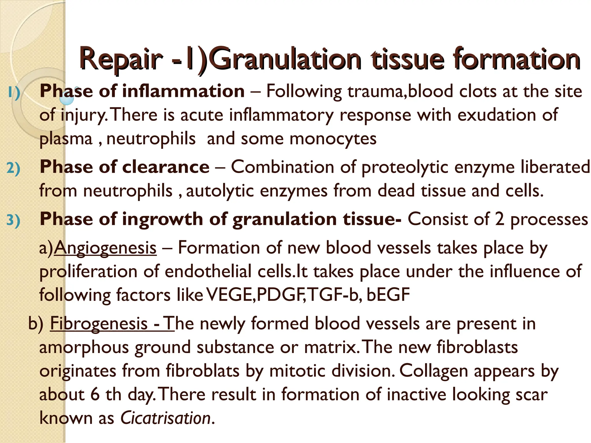 Healing(repair and regeneration) Pathology lecture.ppt